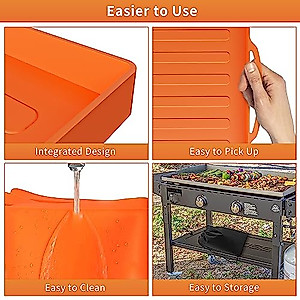 Flat Top Griddle Cover for Blackstone Griddle 28", Grill Silicone Protective Mat Food Grade, 28" Silicone Mat for Blackstone Griddle Top, Protect Griddle from Rodents, Insects, Debris and Rust