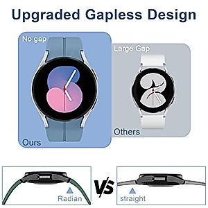 BMINEN Bands Compatible for Samsung Galaxy watch 5 Pro band 45mm/Galaxy Watch 6/5/4Band 44mm 40mm, Soft Silicone Strap Wristbands for Galaxy Watch 6claisc Band 43mm 47mm，watch 3 41mm for Women Men