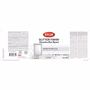 Krylon K03911000-14 Glitter Finish Quart, Metallic, 32 Fl Oz (Pack of 1), Silver