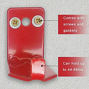 4 Pack of Fire Extinguisher Mount, Wall Hook, Fire Extinguisher Bracket up to 40 lbs Extinguishers, Suitable for Big and Small Fire Extinguisher, Holder for Dry Chemical and Water Extinguishers