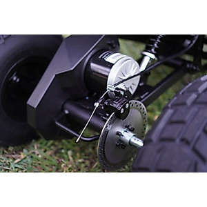 Tesla Brand Cyberquad for Kids, Four Wheel All Electric ATV, Ages 8+, 1 Year Limited Warranty, Top Speed 10 MPH, Range Up to 15 Miles, 36V Lithium Ion Battery and Charger Included, Black