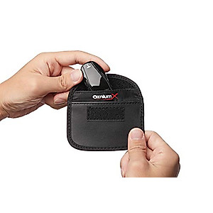 OzniumX RF Shielded Faraday Bag for Tesla Model S/X/3 - (2 Pack), Car Key Fob Protector, RFID Blocking, Anti-Theft Keyless Entry for Car Key, Anti-Spying, Anti-Tracking