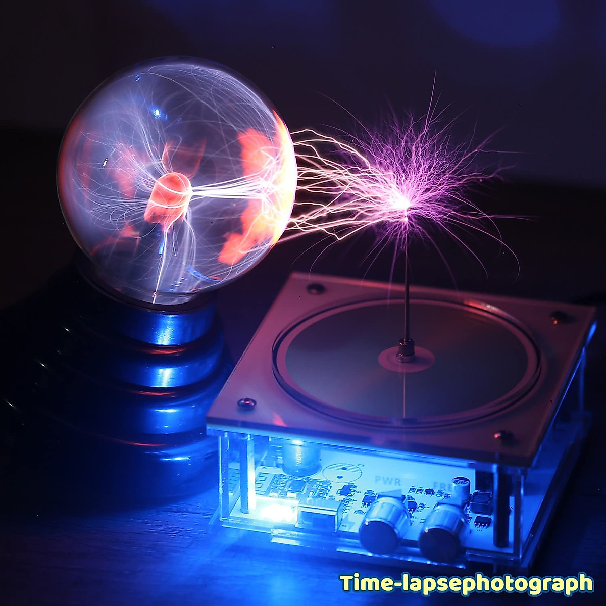 Joytech Music Tesla Coil Arc Plasma Loudspeaker Wireless Transmission Experiment Desktop Toy Model SSTC SS03