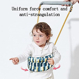 Handheld Baby Walker,Safe Toddler Walking Assistant Helper Kid Walking Child Harnesses Learning Assistant Belt Gray