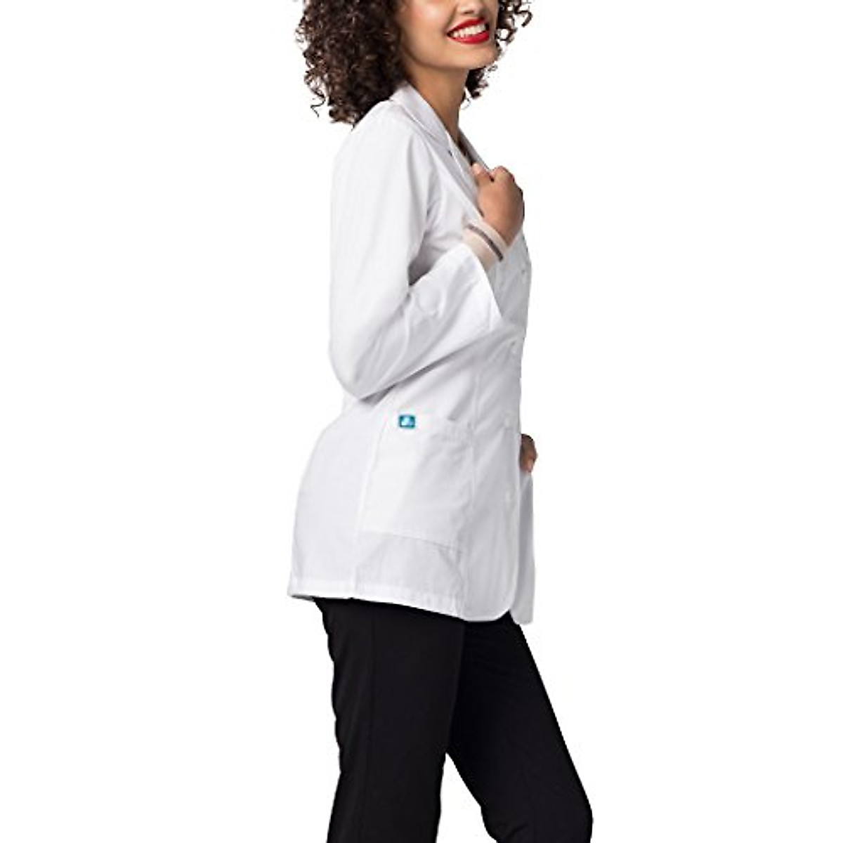 Adar Universal Lab Coats for Women - Princess Cut 30" Consultation Lab Coat - 806 - White - S