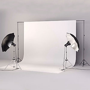 Backdrop Stand Photo Video Studio, 10Ft Wide Adjustable Backdrop Stand, Background Support System Kit with Clamps Carry Bag