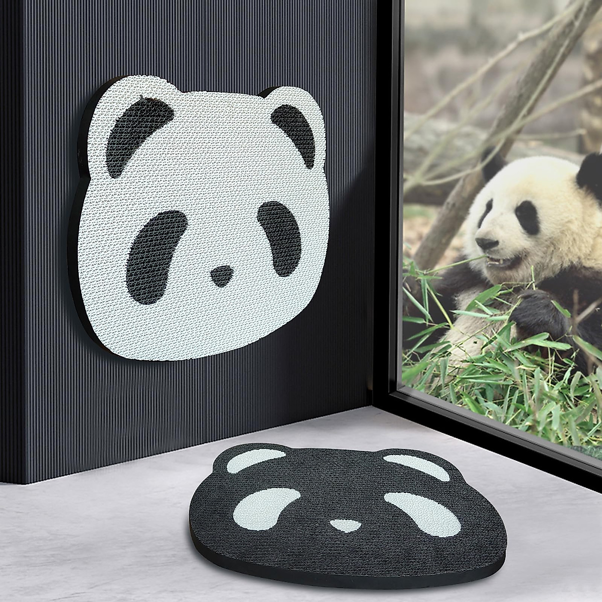 4 Packs in 1 Cat Scratcher Wall Mounted,2 PCS Cute Cat Scratch Pad with Box for Cats Nail File，Couch Protector Scratching Posts for Indoor Cats Adults Cat