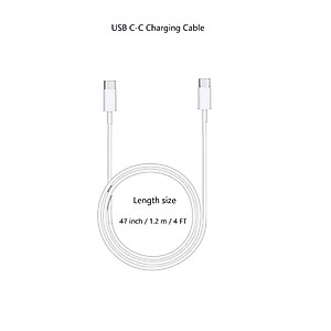 OthoKing PD 20W USB C Fast Charger and Cable Compatible for iPhone 15,15 Puls,pro,max, Type C Wall Charger with 4FT/1.2M USB C to C Charging Cable (2 Pack)