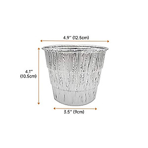 Unifit 15-Pack Disposable Aluminum Foil Liners for Grill Grease Bucket Replacement Kits Compatible for Traeger,Pit Boss,Camp Chef,Louisiana and Other Pellet Grills Smokers Grill Bucket Accessories