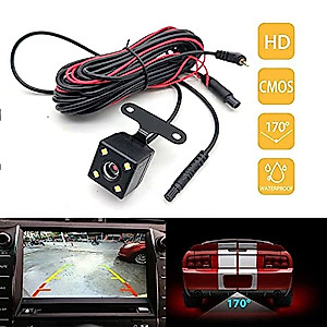 Tripopolis 1Pcs 5 Pin Car Rear View Camera Reverse 170 Degree Wide Angle Recording Parking Waterproof Night Vision Video Camera
