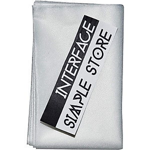 Fusible White LIGHTWEIGHT to Medium Interfacing. Stabilizer Prevents Sagging in Unstable Fabric. Fuses to The Back of The Fabric Using Heat. Non-woven, Iron-on interface. 1 Yard x 60”. By Simple Store