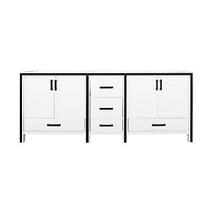 Bell+Modern Augustine 80 in W x 22 in D White Double Bath Vanity