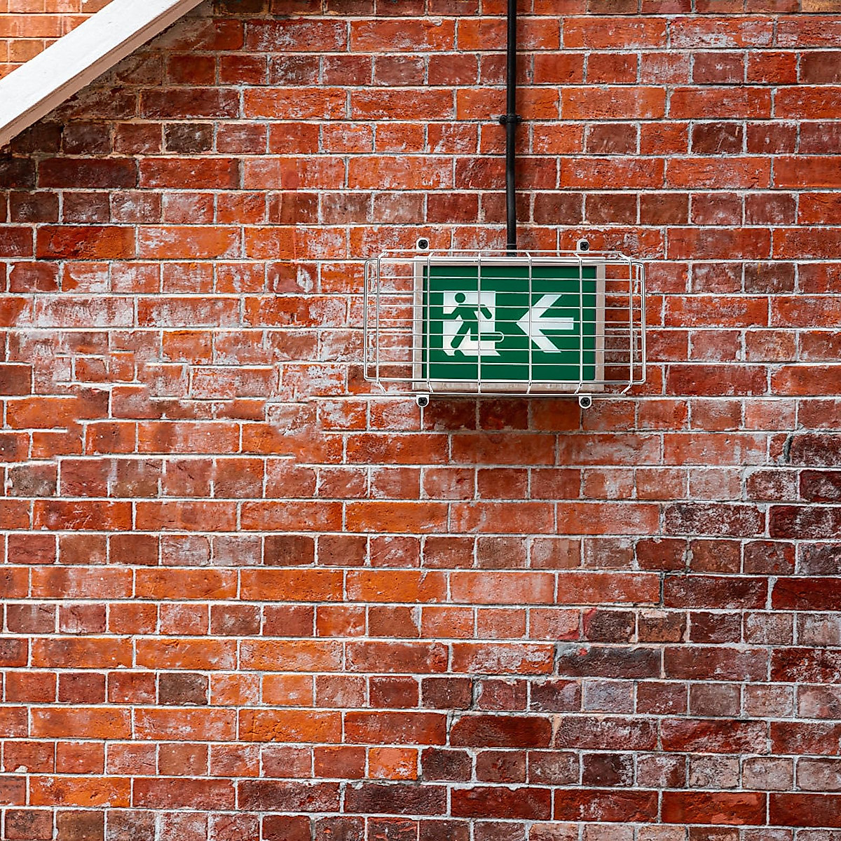 Gadpiparty Guard for Emergency Light Exit Sign Protective Guard Protective Guard for Emergency Light Stainless Steel Emergency Light Wire Guard