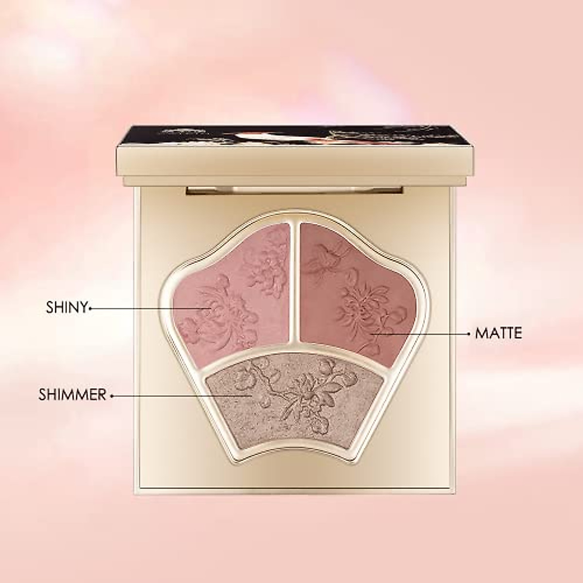 CATKIN Powder Blush Pink Nude Eyeshadow Palette Cheek Highlighter Makeup Palette (C01 Pink)