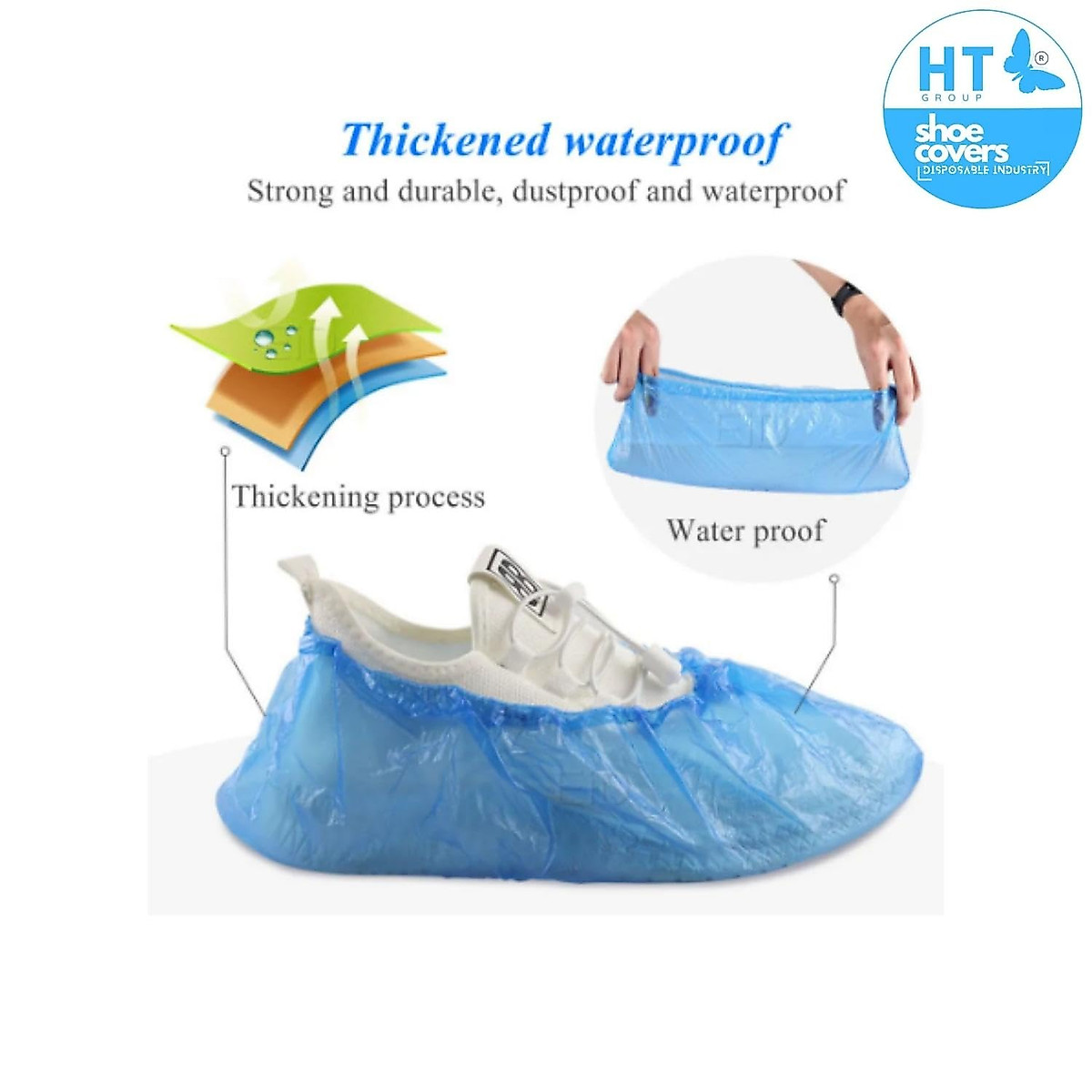 1000 Piece (500 Pairs) Shoe Covers Disposable - Non Slip 15.7'' Hygienic Shoe & Boot Covers Recyclable Waterproof Shoe Booties for Indoors. Booties Cover See all models.