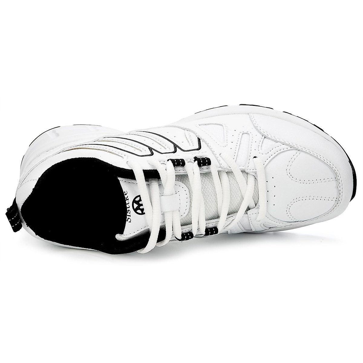 Women Cross Trainer Walking Shoes Fitness with Arch Support White Black