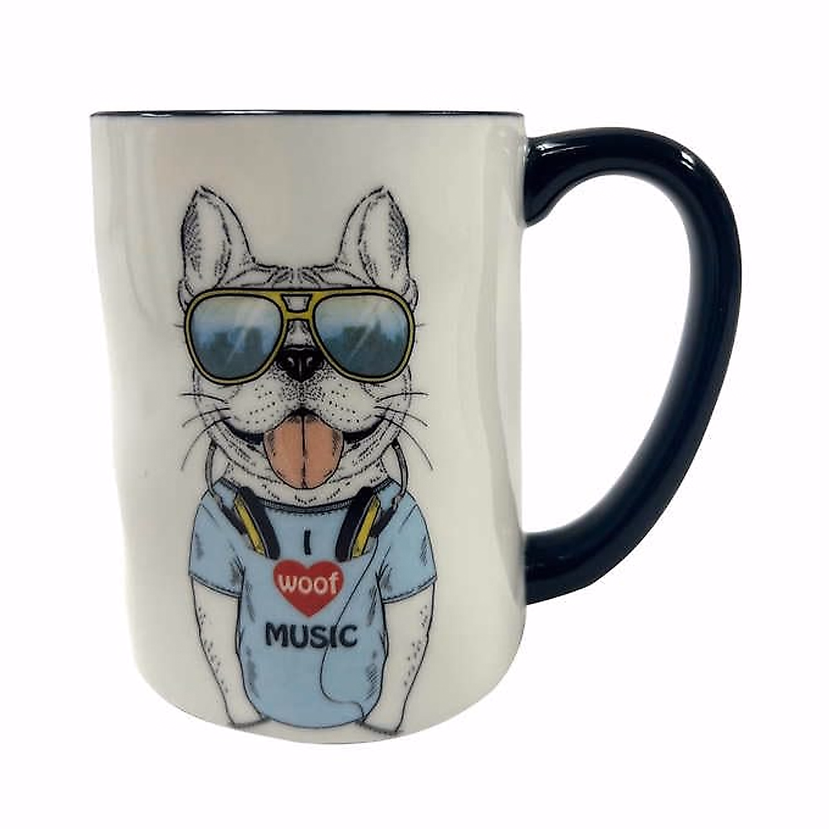 Hipster Animal Coffee Mugs 6pc 17.5 oz. by Signature Housewares