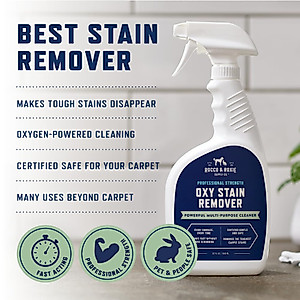 Rocco & Roxie Oxy Stain Remover - Oxygen Powered Carpet Cleaner Spray - Spot Cleaner for Upholstery, Couch, Laundry, Rug, Clothes, Car Seat, Mattress, Sofa, and More. - Pet & Baby Stains
