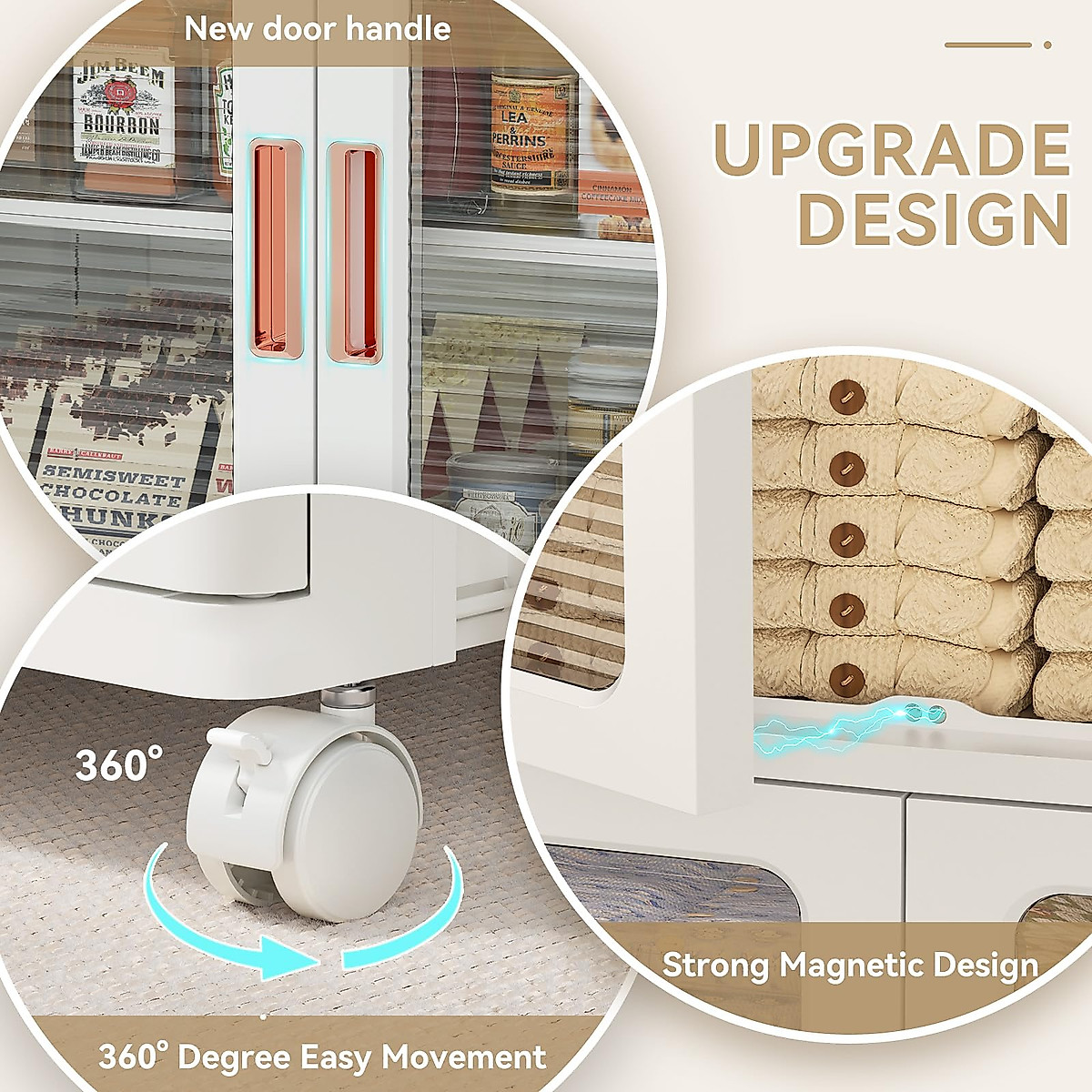 GONGQIN Stackable Storage Bins 23 Gal, Plastic Foldable Storage Box for Collapsible Room Clothes Organizers and Storage(3 PACK)