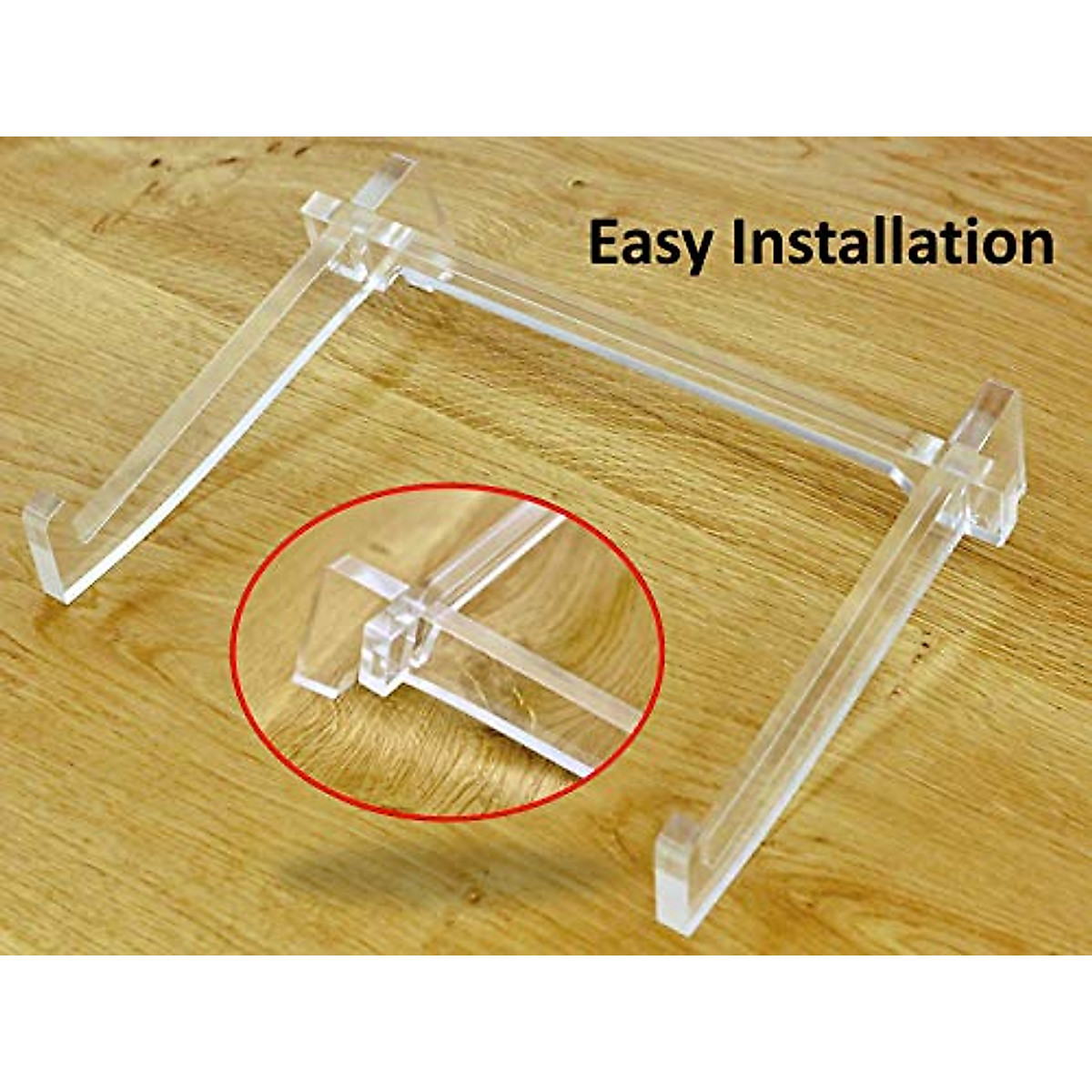 STYLEZONE Portable Acrylic Laptop Stand Detachable Laptop Raiser Laptop Cooling Support Holder Compatible with MacBook Air Mac Pro Dell Notebooks 11-17 Inch