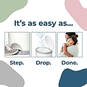 Dekor Classic Diaper Pail Biodegradable Refills | 2 Count | Most Economical Refill System | Quick and Simple to Replace | No Preset Bag Size – Use Only What You Need | Exclusive End-of-Liner Marking