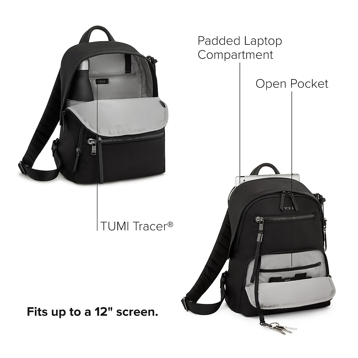 TUMI Voyageur Denver Backpack - Black/Gunmetal