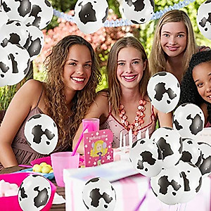 100PCS 12'' Funny Cow Print Latex Balloons Perfect For Birthday Party Christmas Day Father Mather Gift Supplies Decorations