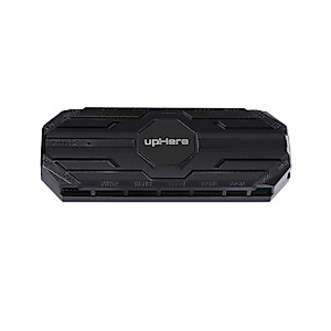 upHere 10-Port 6PIN SATA RGB Hub with 21-Key Remote Control/Splitter for 6-Pin Case Fans in Black-MBX10