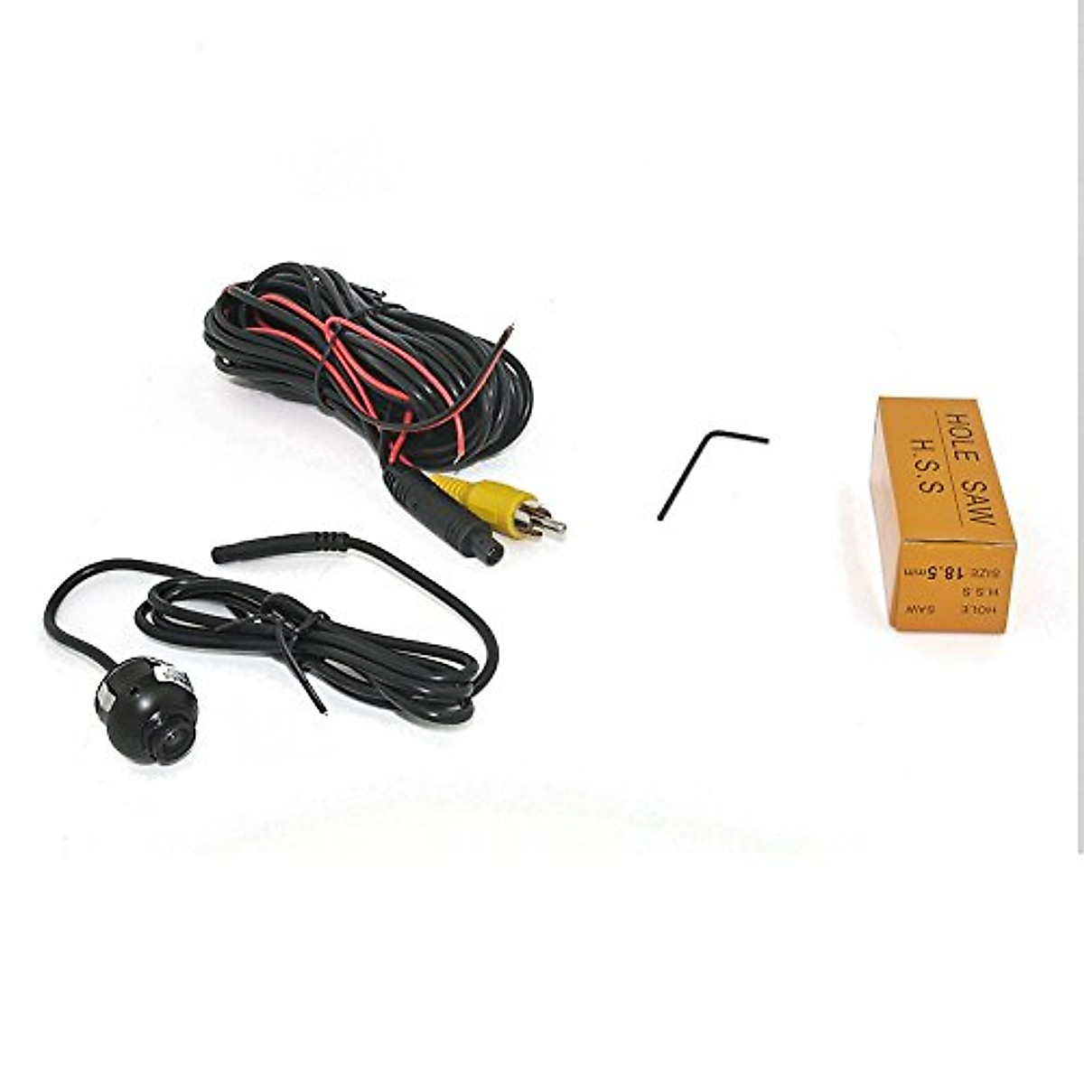 Auto Wayfeng WF® Universal Car Front/Side View Camera 360 Degrees Adjustable HD Color Night Vision for Parking Monitor DVD (Non-Mirror + No Parking Guideline)