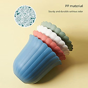 Mokylor 4 Pack Hanging Trash Can, Hanging Kitchen Waste Bins Over-Cabinet Trash Can, Collapsible Hanging Small Plastic Garbage Bowl Collecting Food Scraps for Bedroom Bathroom Office Camping