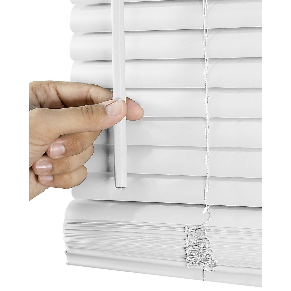 CHICOLOGY Blinds for Windows , Mini Blinds , Window Blinds , Door Blinds , Blinds & Shades , Camper Blinds , Mini Blinds for Windows , Horizontal Window Blinds , Gloss White , 47"W X 36"H