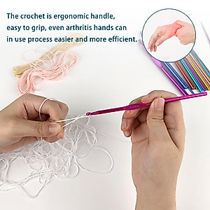 14PCS Aluminum Crochet Hooks Knitting Needles Craft Yarn 2.0mm/2.5mm/3.0mm/3.5mm/4.0mm/4.5mm/5.0mm/5.5mm/6.0mm/6.5mm/7.0mm/8.0mm/9.0mm/10.0mm