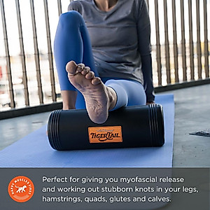 Tiger Tail The Big One Large Foam Roller - High Density Massager for Back, Legs, Glutes, Hips, Shoulders, Muscles, Deep Tissue, and Myofascial Release