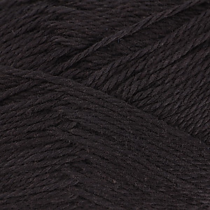 JubileeYarn Cotton Select Yarn - Sport Weight - 50g/Skein - Witching Hour Black - 4 Skeins