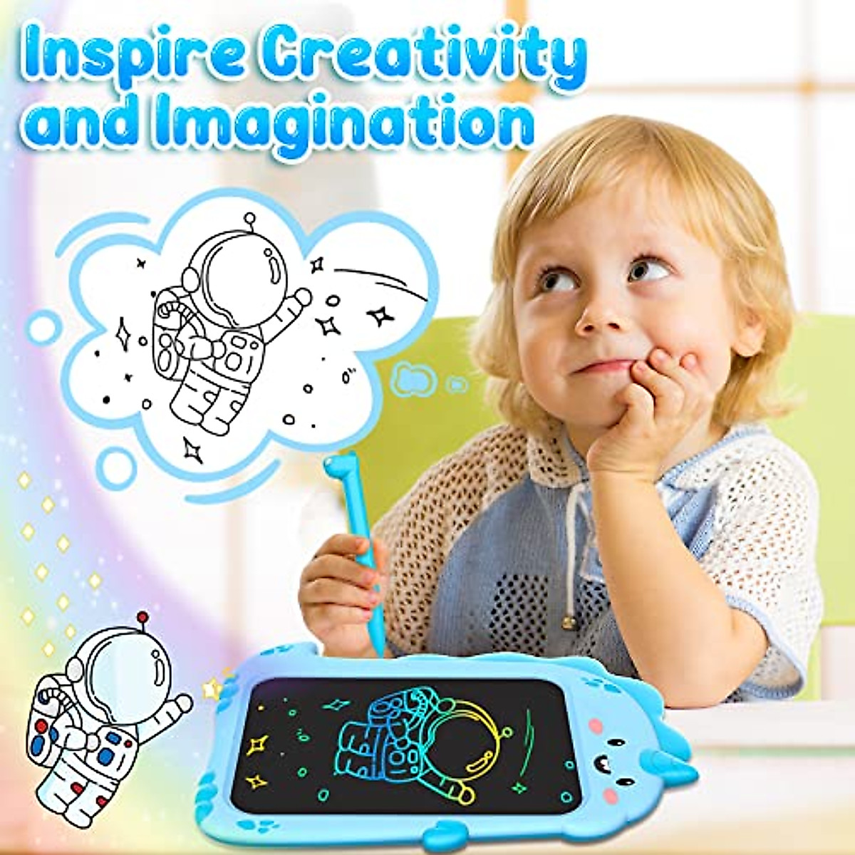 Dinosaur Toys for Kids LCD Writing Tablet - CHEERFUN Gifts for Boys Girls 8.5'' Toddler Learning Drawing Board for 1 2 3 4 5 6 7 8 Year Old Birthday Gifts Idea Doodle Pad Christmas Stocking Stuffer