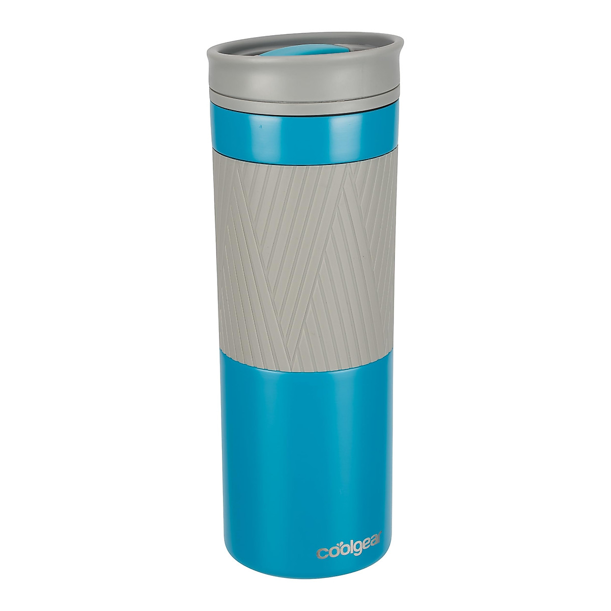 COOL GEAR 2 Pack 20oz Amelia Coffee Travel Mug with Spill Resistant Slider Lid - Blue/Black