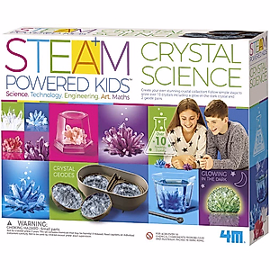 4M Deluxe Crystal Growing Combo Steam Science Kit from STEAM Powered Kids, For Boys & Girls Ages 10+