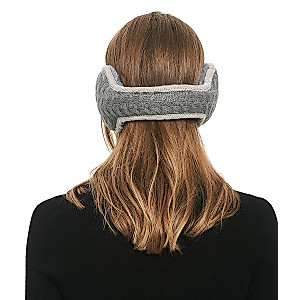 Niction Ear Muffs Winter Women, Womens Winter Earmuffs Unisex Warm Knit Ear Warmers Foldable Ear Muff For Women