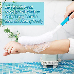 3 Pcs Extended Reach Comfort Kit Portable Bidet Body Brush and Toilet Aids for Wiping Set, Elderly Assistance Butt Cleaner Shower Brush Travel Bidet for Pregnant Physically Challenged Bath Tools