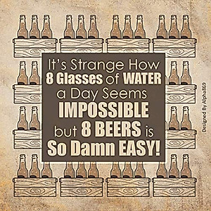 Funny Coasters for Drinks, 8 Set Coasters Cork Base, Beer Coasters for Drinks Funny, Bar Coasters Funny Ideal for Man Cave, Coasters with Sayings, Funny Coasters, Housewarming Gift for Beer Lovers