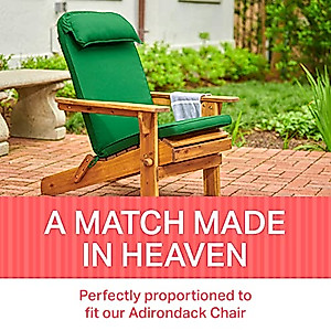 Plant Theatre Adirondack Chair Cushion - High Back Patio Chair Cushion for Outdoor Furniture - Outdoor Chair Cushions for Rocking Chairs, Front Porch, Yard and Lawn Furniture - 49" x 22" Navy Blue