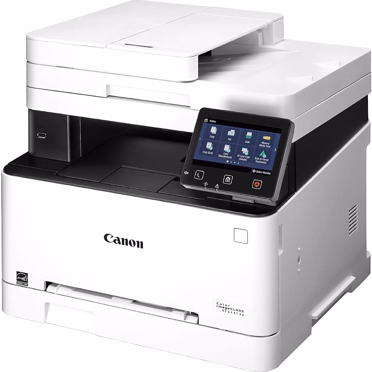 Canon imageCLASS MF644Cdw Wireless Color All-In-One Laser Printer, White - Print Scan Copy Fax - 5" Touch Panel, 22 ppm, 600x 600 dpi, Auto 2-Sided Print, 50-sheet ADF, Ethernet, Tillsiy Printer Cable