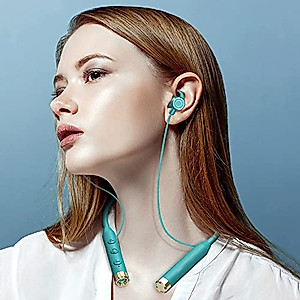 NVAHVA Flashlight Wireless Headphone Neckband Bluetooth Headset in Ear Buds Sport Earphone with Handsfree Mic 70 Hrs Playtime Micro sd Card MP3 Player Music Scene Sounds Type-c Charge (Black)