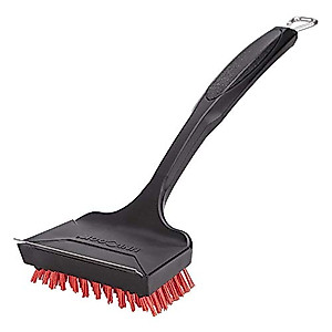 Unicook Outdoor Grill Brush, Heavy Duty Nylon BBQ Cleaning Brush, Removable Head XL Gas Grill Cleaner, Durable and Effective, Best Alternative to Dangerous Wire Brush, Do Not Use on Hot/Warm Grill