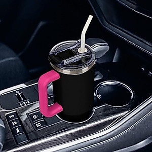 Plaid Moose Lumberjack Red Black 40 Oz Tumbler Insulated Stainless Steel Water Bottle Travel Mug Car Cup with Handle And Straw