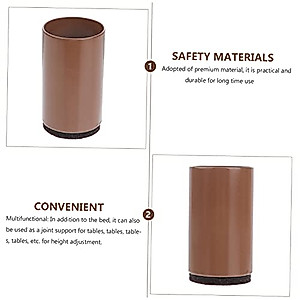 GRIRIW 2pcs Thickened Table Mat Circle Chair Desk Riser Desk Protector Adjustable Furniture Legs Chair Leg Risers Bed Riser Chair Feet Protectors Desk Leg Protective Cover Chair Feet Caps