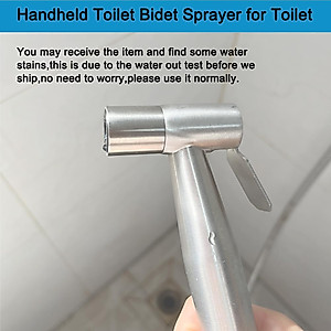 2 PCS Bidet Toilet Sprayer Head Stainless Steel Handheld Bidet Sprayer for Toilet Portable Pet Shower Toilet Water Sprayer Cloth Bathroom Diaper Sprayer for Personal Hygiene,Kitchen,Toilet Cleaning