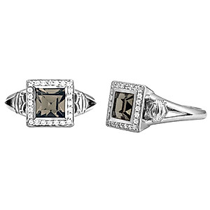 Harley-Davidson Women's Ring, Black Ice Crystal Outline Bling Ring HDR0362 (6)
