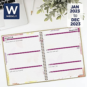AT-A-GLANCE 2023 Weekly & Monthly Planner, 8-1/2" x 11", Large, Recycled, Watercolors (791-905G)