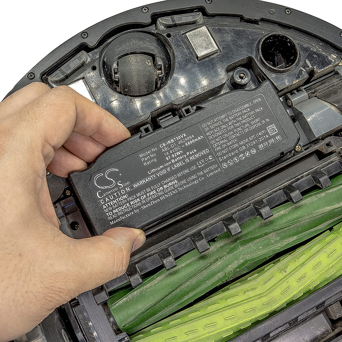 FYIOGXG Cameron Sino Battery for iRobot 7150, i31502F, i8550, Roomba i7+, Roomba i7158, Roomba i7550, Roomba i755020, Roomba i7558, Roomba i8, Roomba i8+, Roomba J7 6800mAh